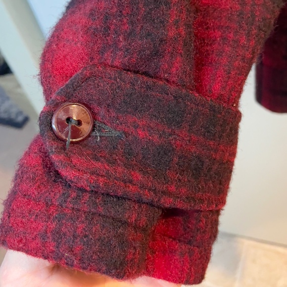 Woolrich | Jackets & Coats | Vintage Rare 94s Woolrich Red Plaid Hooded ...